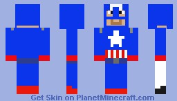 Captain American Minecraft Skin