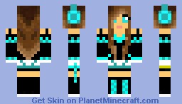 Emo Diamond Girl Minecraft Skin