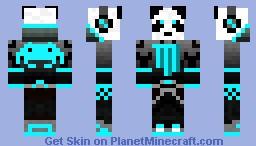 blue panda (subcrice And diamonds) Minecraft Skin