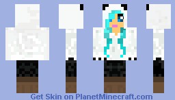 panda girl Minecraft Skin