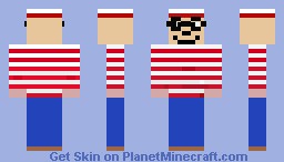 where's wally Minecraft Skin