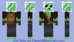 Slime Glass Head Minecraft Skin