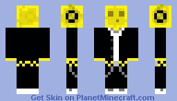 Yellow Slime Black Pants Minecraft Skin