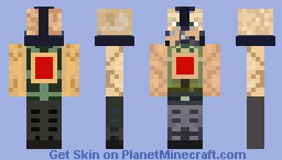 Bane The Dark Knight Rises (Mask Broken & Shot By Catwomen) Minecraft Skin