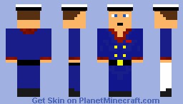Captain Minecraft Minecraft Skin