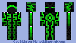 Green Plasma Minecraft Skin