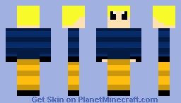 Me With Yellow Hair Minecraft Skin