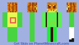 Green alien Minecraft Skin