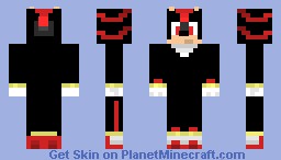 Shadow the Hedgehog Minecraft Skin