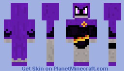 Raven (teen titans) Looks better in 3D!! Minecraft Skin