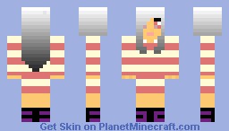 White gray fade Minecraft Skin