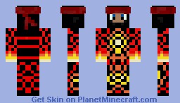Flaming Ninja Minecraft Skin