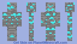 diamond ore Minecraft Skin