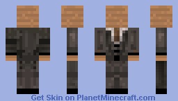 Wooden Plank in a Suit Minecraft Skin