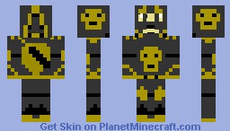 Golden Skull Knight Minecraft Skin