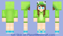 Frog Girl Minecraft Skin