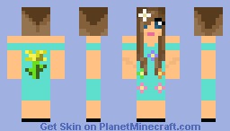 Spring/Flower girl Minecraft Skin