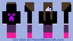 Derpy Creeper Girl Minecraft Skin