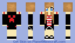 Red Girl Minecraft Skin