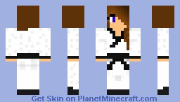 Black Belt (Girl) Minecraft Skin