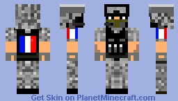Urban French Soldier Minecraft Skin