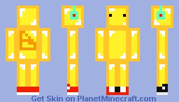 Butter Man With Head Phones Minecraft Skin