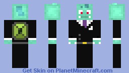 Bulbasaur in a suit Minecraft Skin