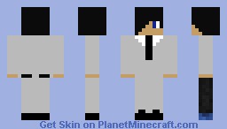grey bodyguard Minecraft Skin