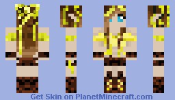 Golden Huntress Minecraft Skin