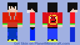 Back to Front Skin Teen Minecraft Skin