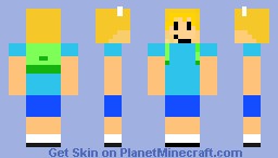 Finn with hair Minecraft Skin