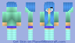 Blue Girl ~Colour Series~ Minecraft Skin