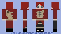gaara of the desert from naruto Minecraft Skin