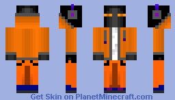 Orange Enderman Minecraft Skin