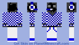 Black Slime In Blue N White Minecraft Skin
