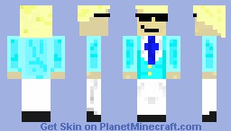 Blue Tux Man Minecraft Skin