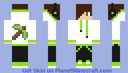 Guy Skin with Sideways Pickaxe Minecraft Skin