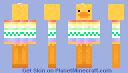Duck in a Rainbow Sweater Minecraft Skin