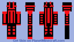 Red Death Cyber Monster Minecraft Skin