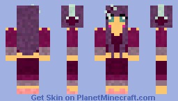 Purple DJ girl Minecraft Skin