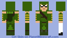 Green Arrow (improved) Minecraft Skin