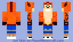 Crash -Lucha de titanes Minecraft Skin