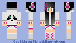 Panda Girl Minecraft Skin