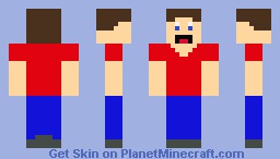 Scared guy Minecraft Skin