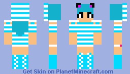 a domo that is blu Minecraft Skin