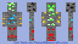 Ore Creeper Minecraft Skin