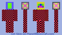Wired boy with red and black Minecraft Skin