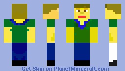 green gamer Minecraft Skin