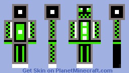 that weird robot remake-green Minecraft Skin