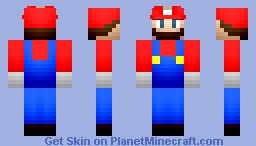 Super Mario Bros - Mario Minecraft Skin